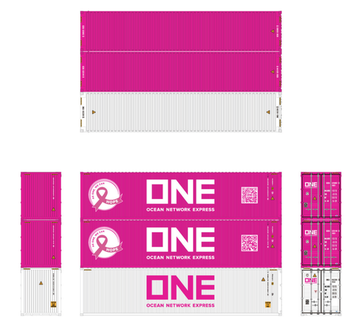 Aurora Miniatures HO Scale Ocean Network Express 40' Container 3-Pack HCBONT5 | eBay