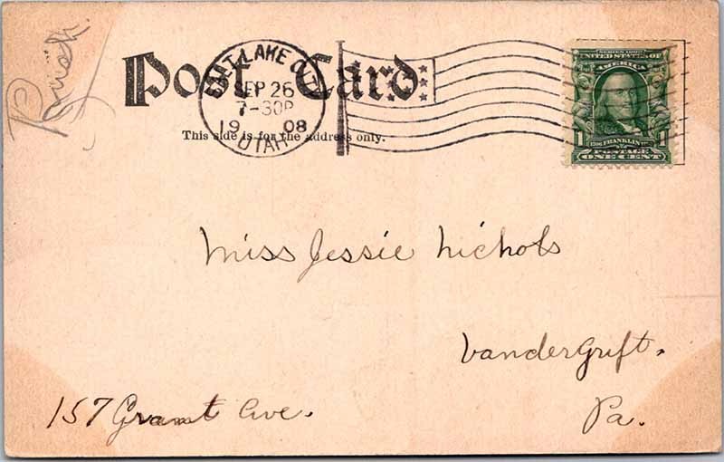 Postcard BIG LETTERS SCENE Salt Lake City Utah UT j/17 AN6148 | eBay