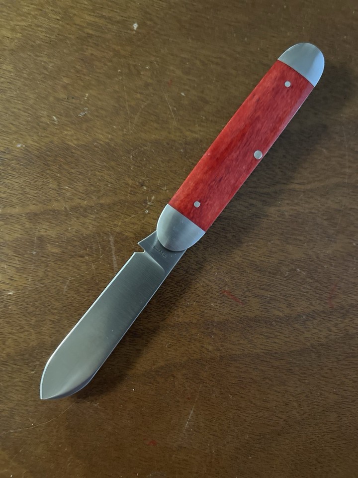 Jack Wolf Knives Equal End Red Bone Pocket Knife - Gateway Series Sold ...