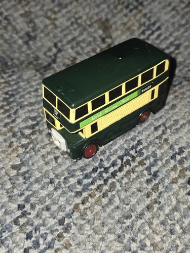 2006 Thomas & Friends Green Bulgy Double Decker Bus Trackmaster Hit Toy ...