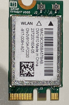 Genuine QUALCOMM Dell DW1810 Wireless WiFi Bluetooth NGFF M.2 Combo ...