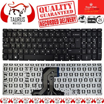 New HP 15-AC 15-AY 15-AF 15-AJ/250/255/ Series KEYBOARD TPN-C125 UK L/O ...