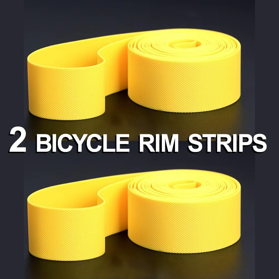 Yellow Bicycle Wheel Rim Strips - 26 in x 18mm - 2 pk - Alternative to ...