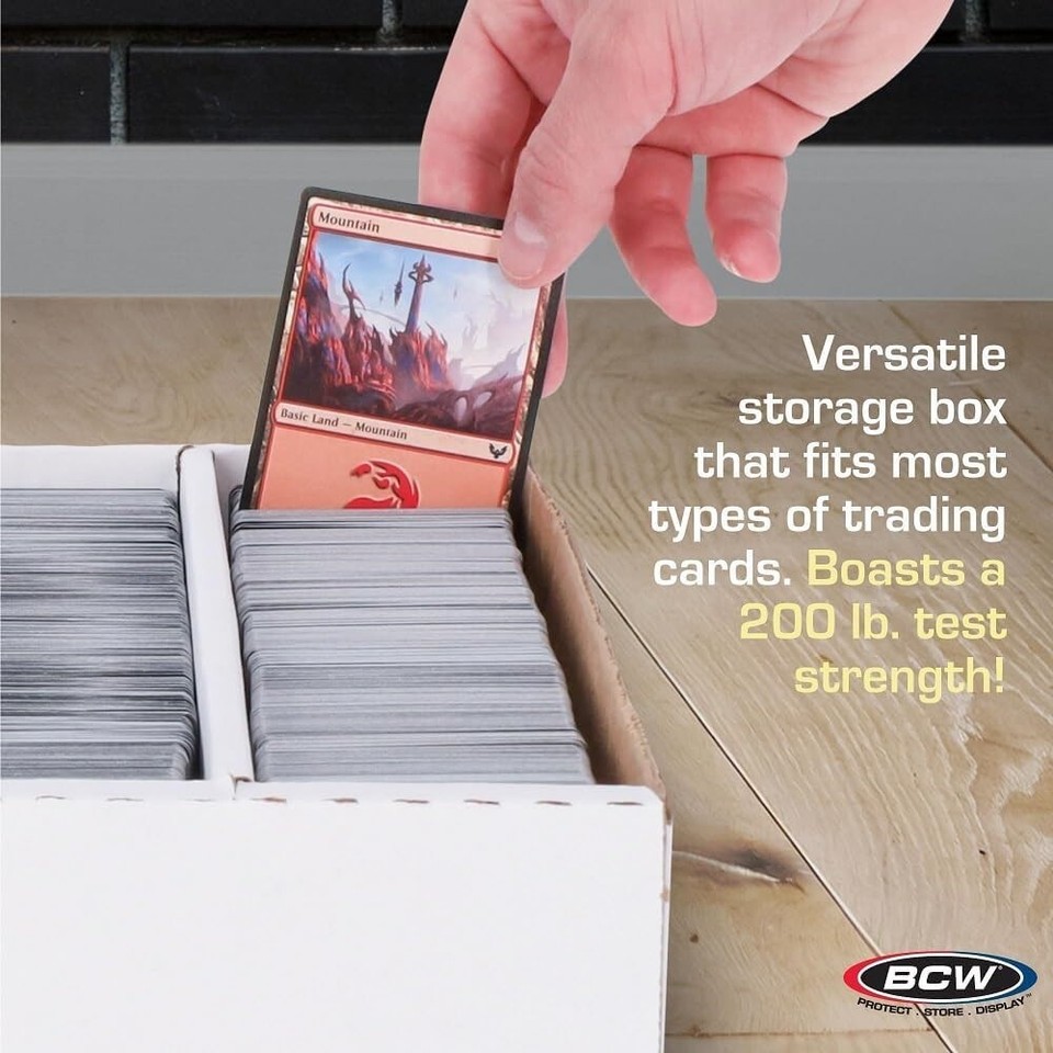 BCW 5000 Count Card Box Baseball Trading Card Storage Box Full Lid ...