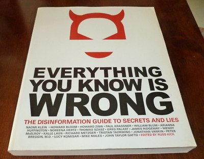 DISINFORMATION BOOK EVERYTHING YOU KNOW IS WRONG SOFTCOVER | eBay