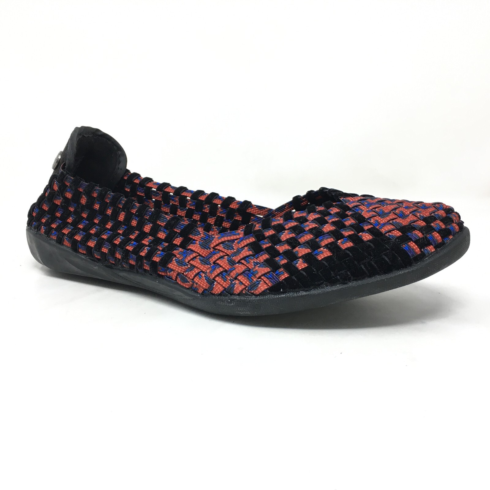 Bernie Mev Loafers Flats Shoes Womens Size 39 EU 8-8.5 US Black Red ...