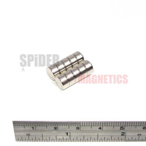 10 Strong Magnets 8x4 mm Neodymium Disc Round Magnet 8mm dia x 4mm ...