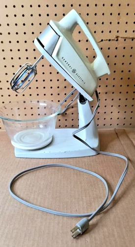Vintage 1960 General Electric Hand/Stand Mixer, Bowl & Beaters | eBay