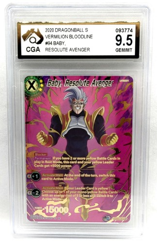 Dragonball - Baby, Resolute Avenger CGA 9.5 BT11-094 SPR Vermilion ...
