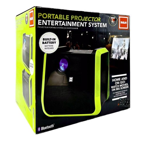 RCA Portable Projector Entertainment System RPJ060, Built-In Speaker ...