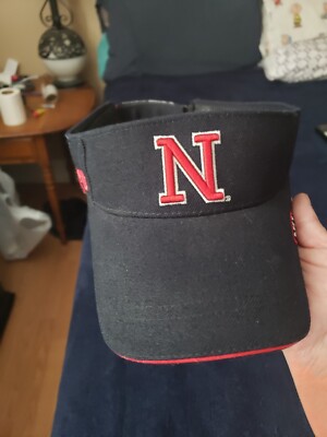 NEBRASKA CORNHUSKERS BIGBOY HEADGEAR VISOR HAT UNISEX GENTLY USED ...