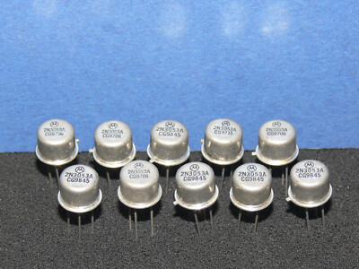 Motorola 2N3053A Silicium HF RF Transistor Npn TO39 Boîtier 10 Pièce ...