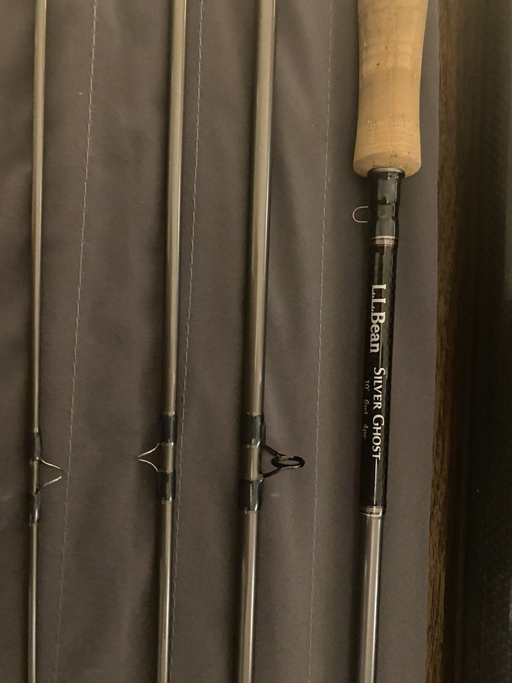 L.L Bean Silver Ghost 10’ 6-Weight Fly Rod + Silver Ghost #2 Large ...