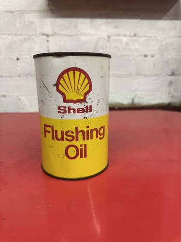Vintage Shell Flushing Oil Can With Contents | eBay UK