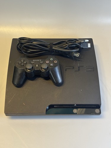 Sony PlayStation 3 Slim console (Model CECH-2501A) w/ DualShock 3 ...