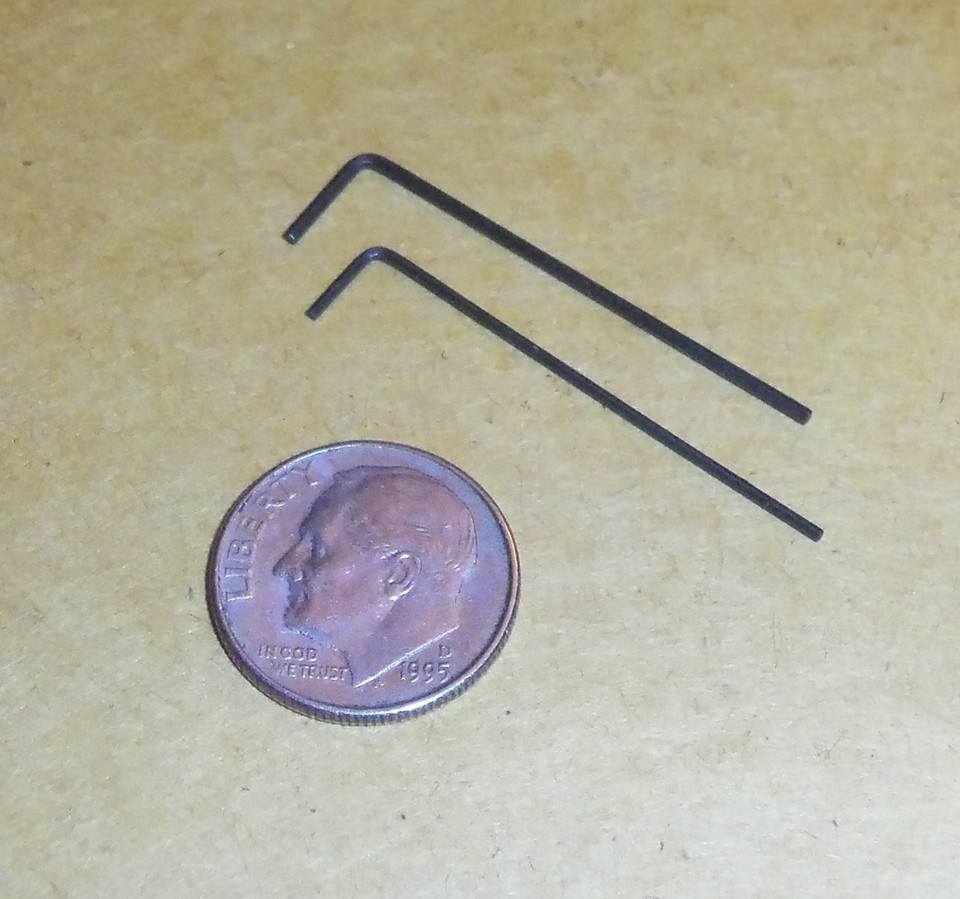 One each 0.028" & 0.035" Hex Keys / ALLOY STEEL Allen Wrenches - INCH ...