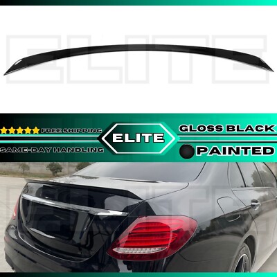 2017-2023 Mercedes BenZ E-Class W213 Rear Spoiler PG Style Gloss Black ...