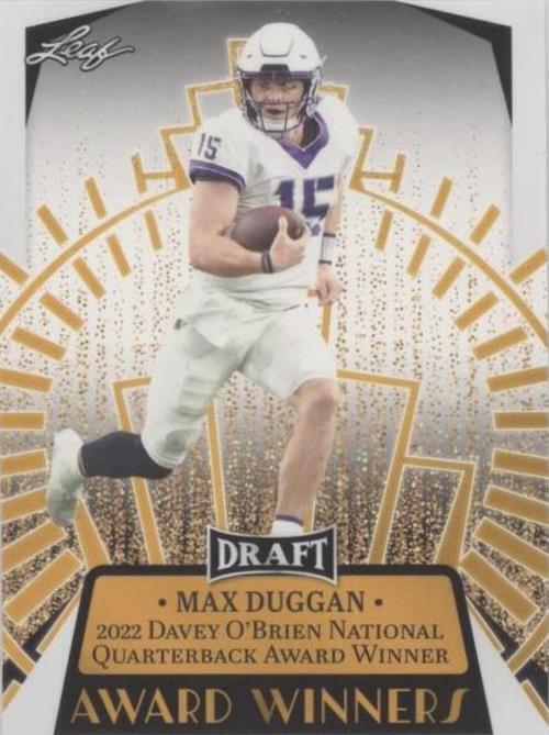 2023 Leaf Draft - Award Winners Max Duggan #16 (RC) for sale online | eBay