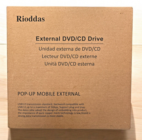 Rioddas DVD/CD Drive Pop Up Mobile External Drive - BT638 | eBay