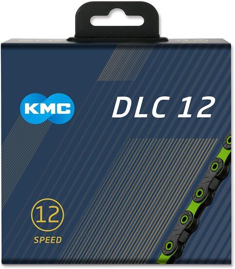 KMC DLC 12 Speed Black Green Bike Chain Cycling Bicycle Shimano SRAM ...