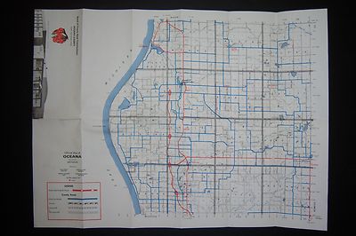 Map of OCEANA COUNTY, MICHIGAN Board of County Road Commissioners ...