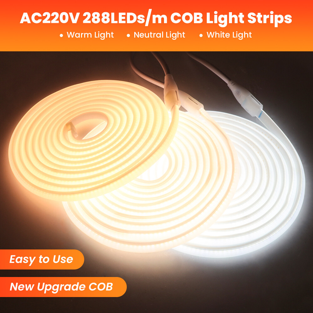 Neon LED COB Stripe Streifen 220V Leiste Band Lichterkette keine ...