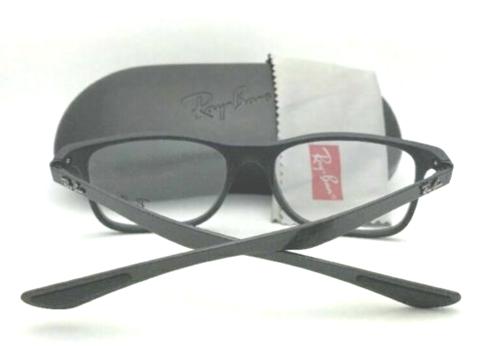New Ray-Ban Reading Glasses RB 8903 5263 55-18 Black Carbon-fiber ...
