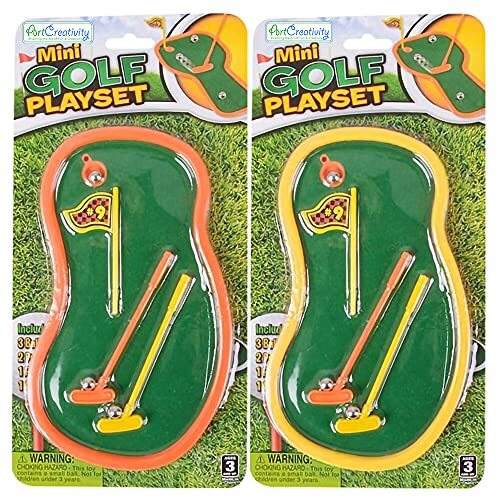 Mini Golf Playset, Set of 2, Golf Toys for Kids and Adults with 2 ...