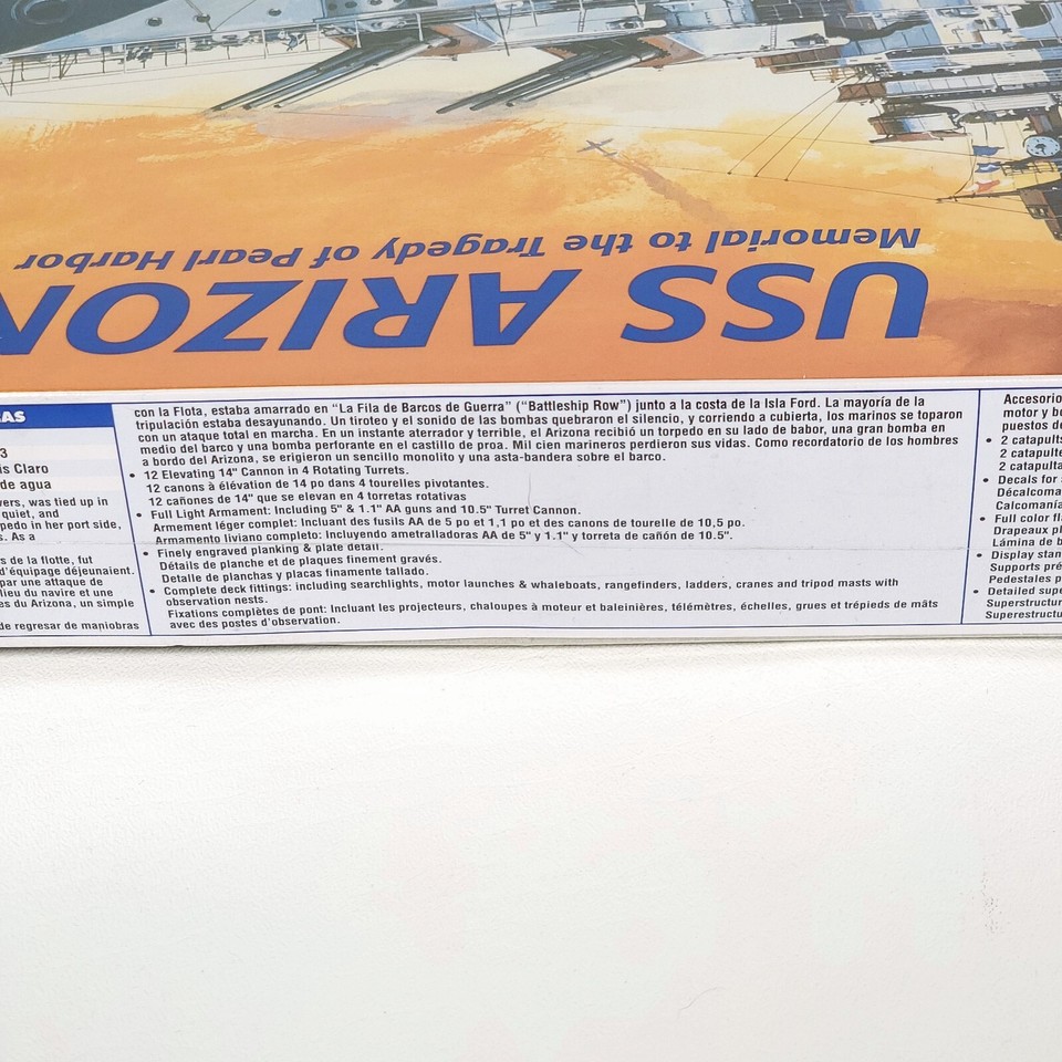 Revell USS Arizona & USS Missouri US Navy Battleships Large Scale Model ...