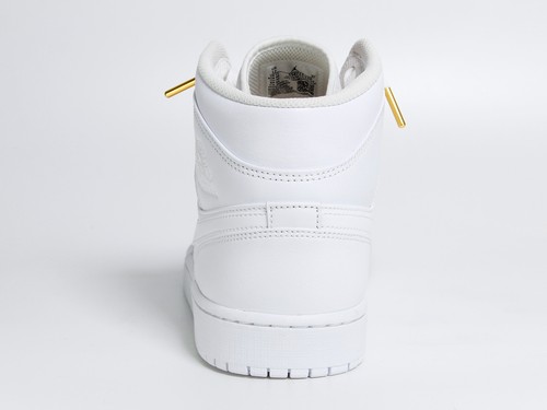 Custom Jordan 1 Mid White & Gold | eBay
