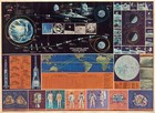 1969 NASA Apollo Initial Lunar Moon Landing Mission Art Poster Print ...
