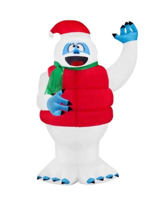 6’ Bumble with Santa Hat & Red Vest Christmas Inflatable by Gemmy | eBay