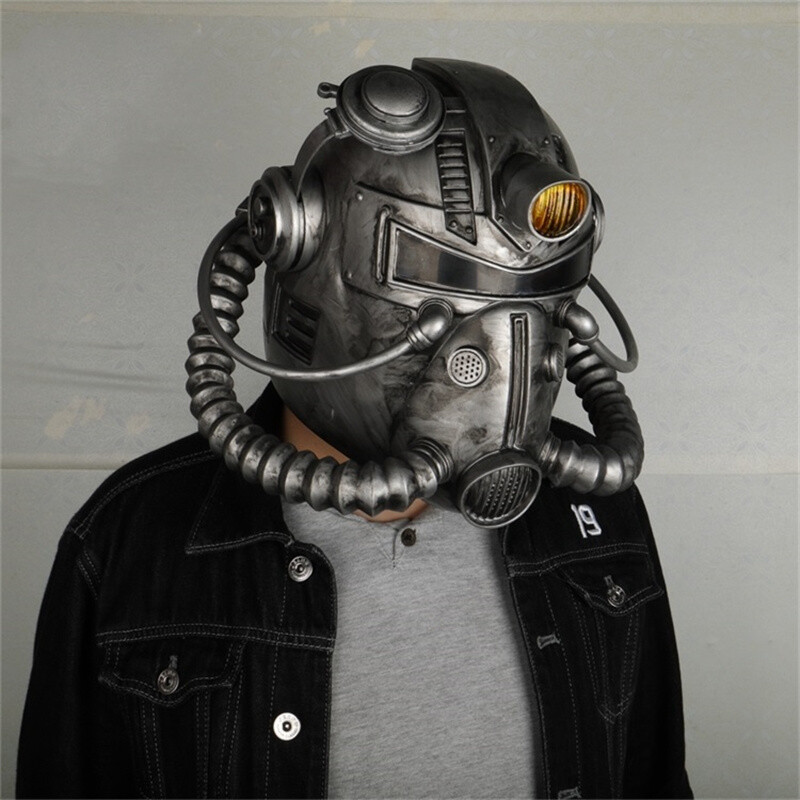 Game Replica Power Armor Helmet Fallout Soldier PVC Mask Wearable ...