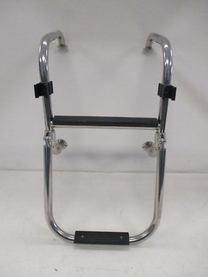 METALOGIC 2 - STEP BOARDING LADDER STAINLESS STEEL 6502147 MARINE BOAT ...