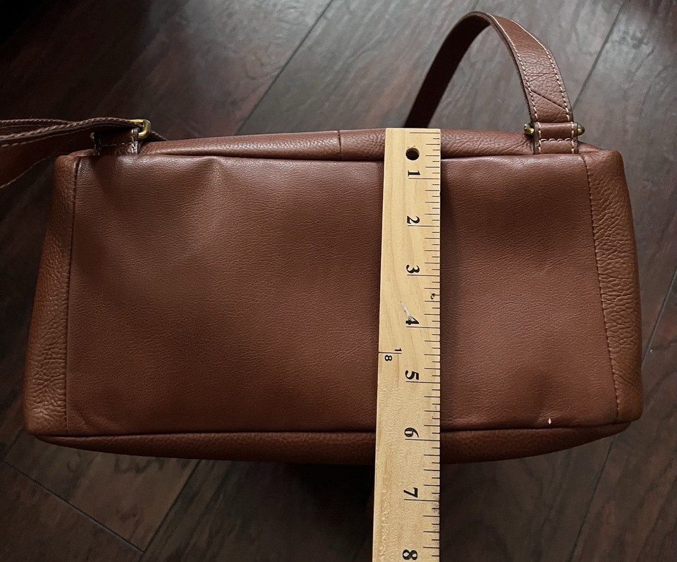 NWT Fossil Megan Brown Pebble Leather Medium Backpack Durable ...
