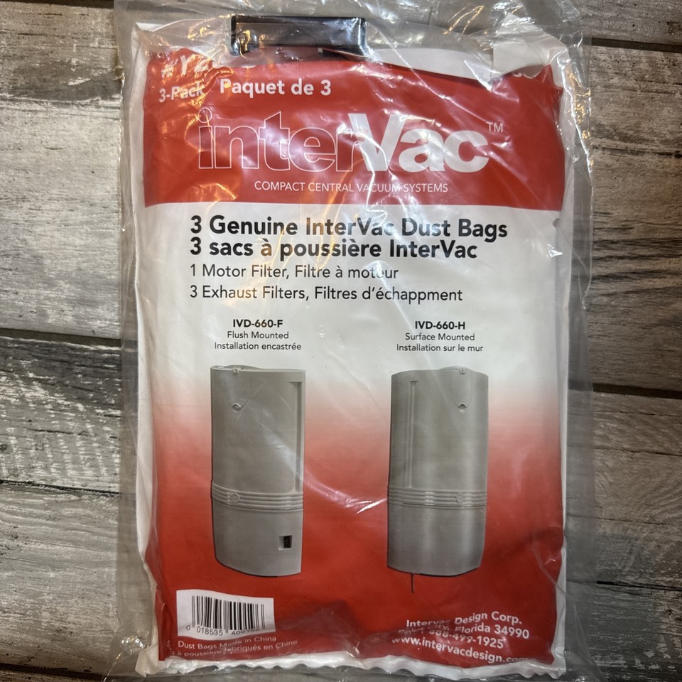 GENUINE InterVac Condo-Vac IVD-660-F & IVD-660-H 3/PK | eBay