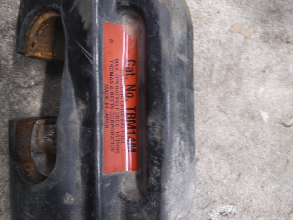 Thomas & Betts TBM14M Hydraulic Manual Crimper Crimping Tool TBM-14M 14 ...