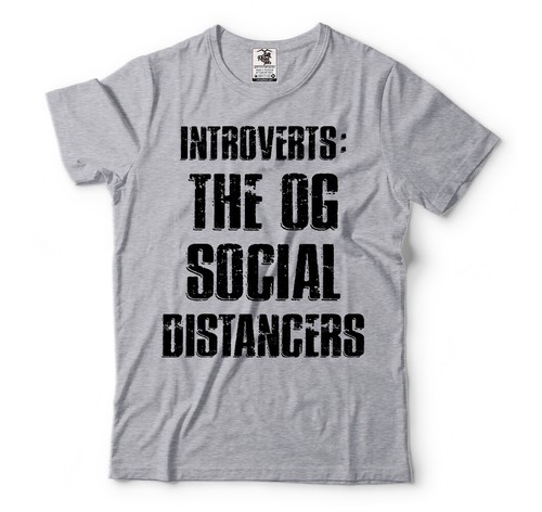 Introverts Social Distancing Funny T-shirt Virus outbreak control ...