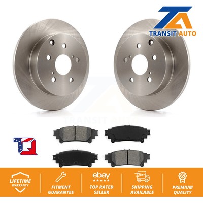 Disc Brake Rotors And Semi-Metallic Pads Rear Kit For Toyota Prius V ...