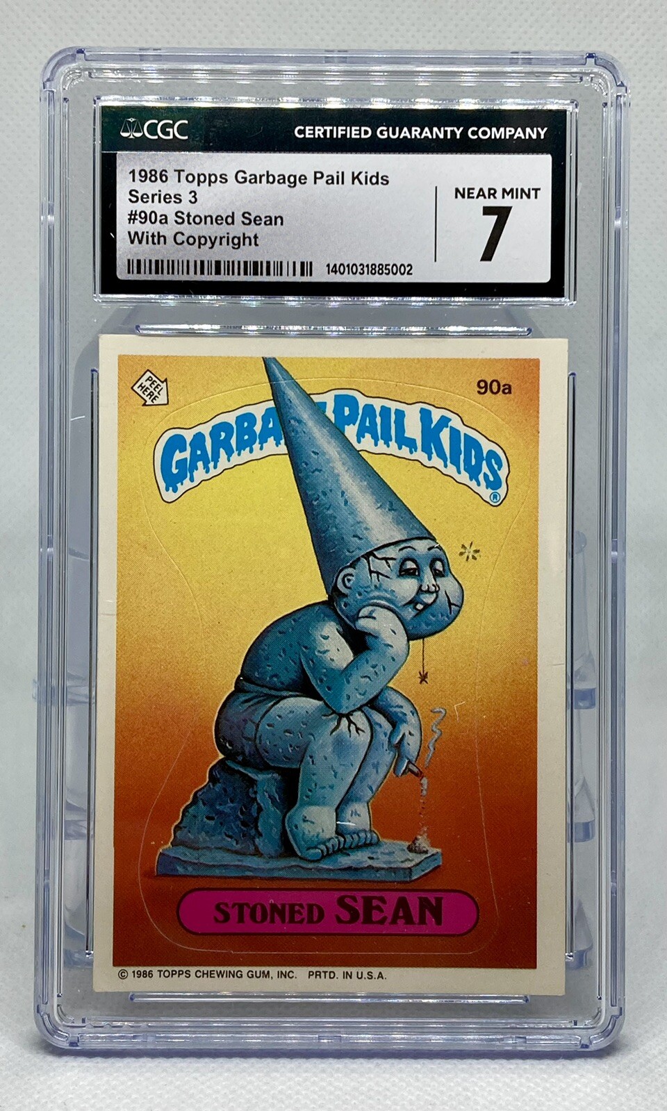 1986 Topps Garbage Pail Kids Series 3 #90a Stoned Sean CGC 7 | eBay