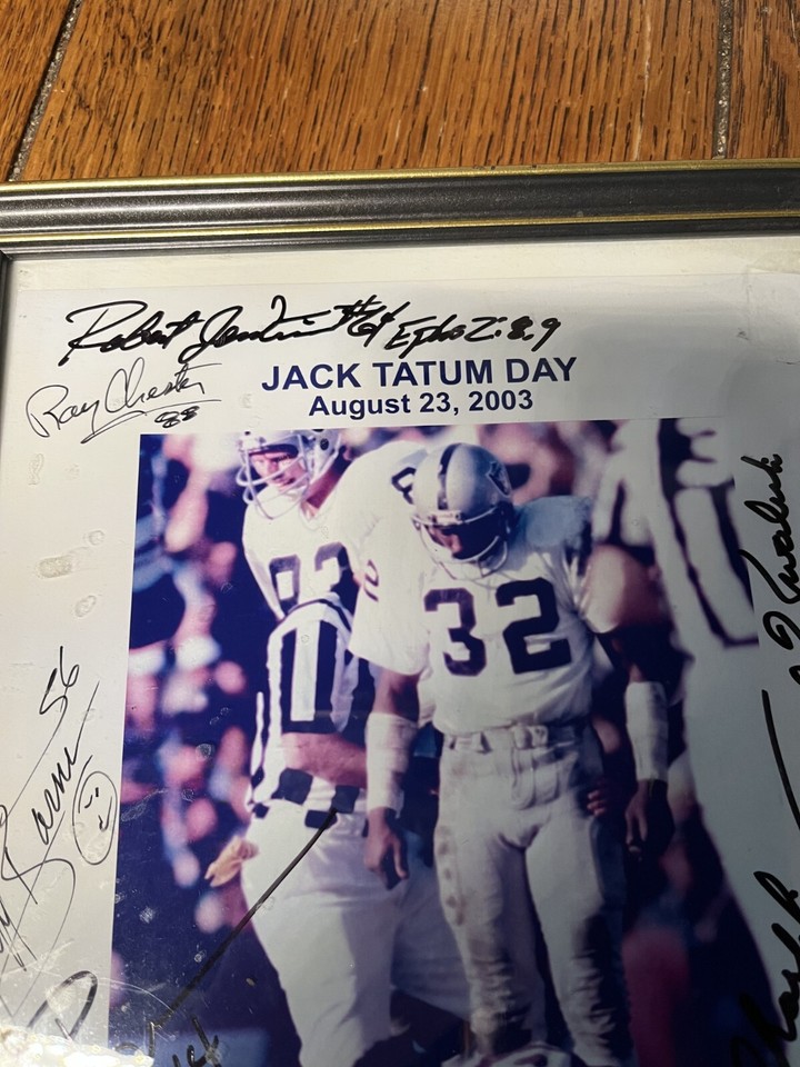 Vintage Oakland Raider Jack Tatum Day autographed photo | eBay