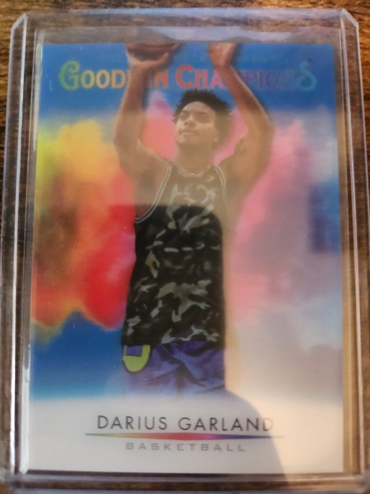 2021 UD Goodwin Champions Darius Garland Splash of Color 3-D Lenticular ...