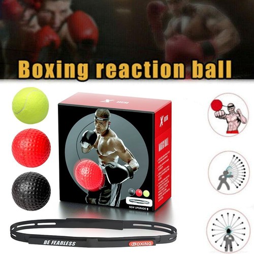 Training Reaction Boxing Reflex Balls With Sweatband Headworn Boxing Ball 779773376130 | eBay