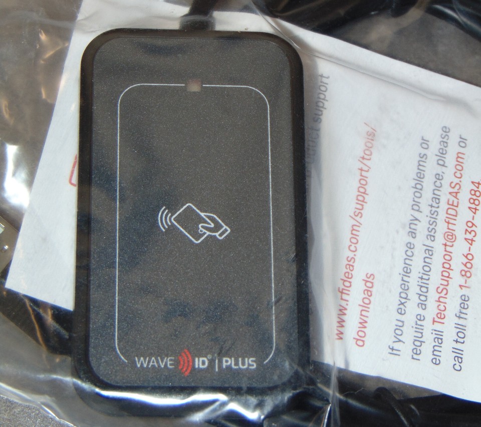 NEW rf IDEAS RDR-80531BKU WAVE ID Plus Mini V3 Black USB Keystroke ...