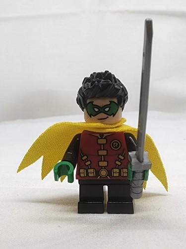Lego Robin Minifigure Fig DC Super Heroes Batman II Joker's Trike Chase ...