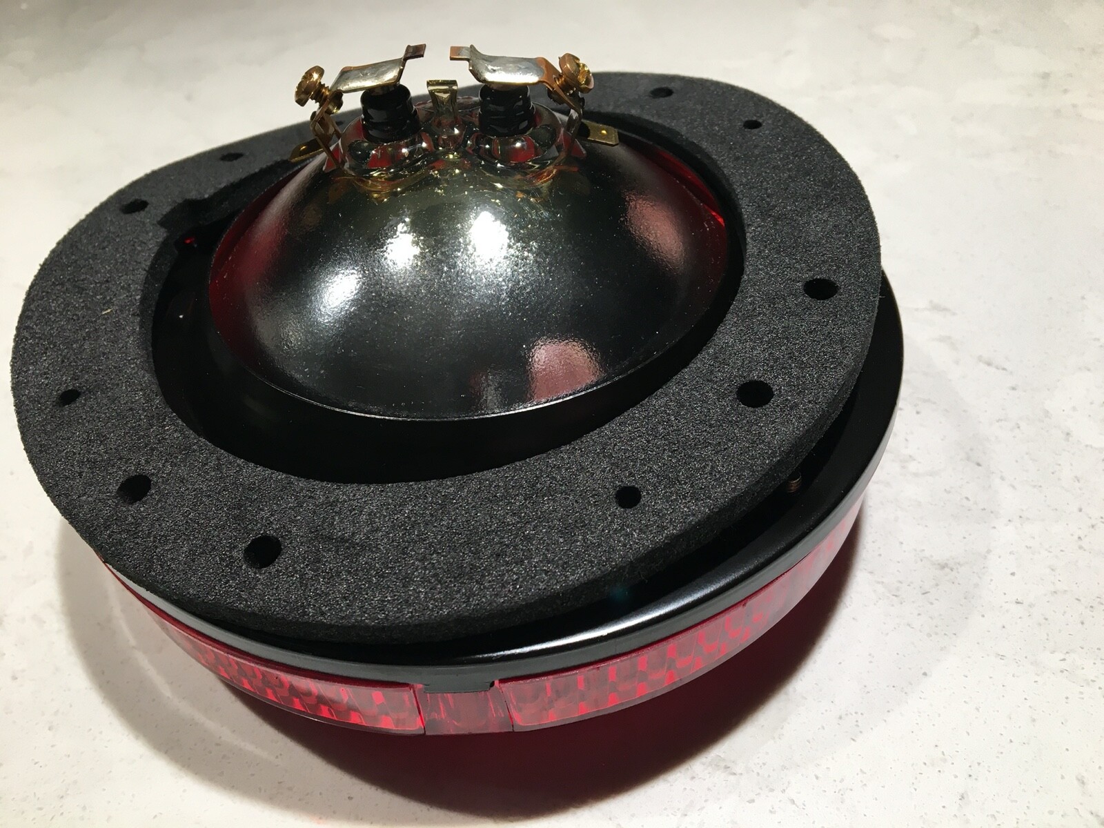 WELDON 1020-1100-10 SERIES 7" RED WARNING LIGHT SEALED BEAM BULB W ...