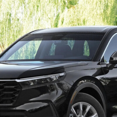 Front Windshield Sunshade Sticker Mesh Visor Strip Vinyl Decal Car ...