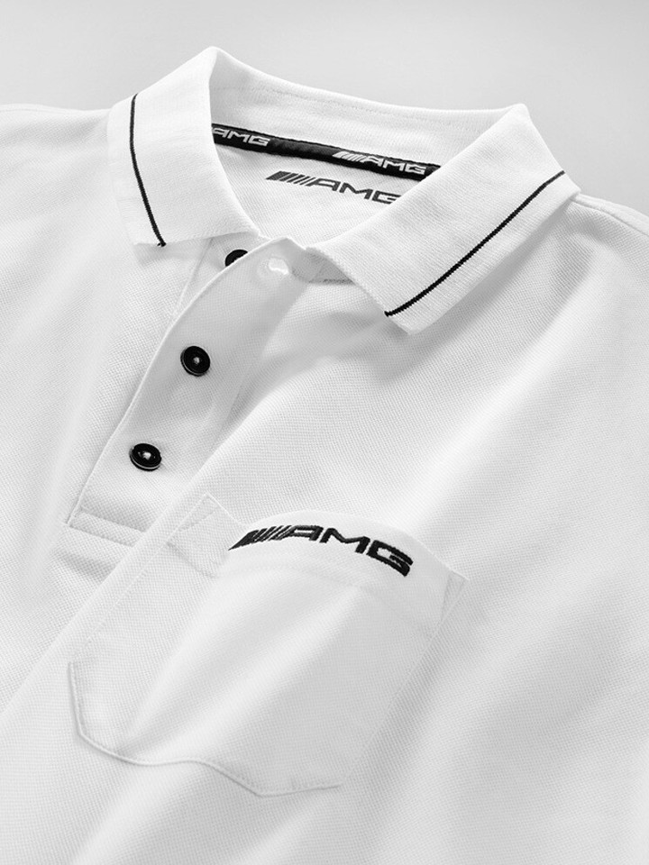 Mercedes Benz AMG men's Short Sleeve Pocket Polo Shirt NEW | eBay