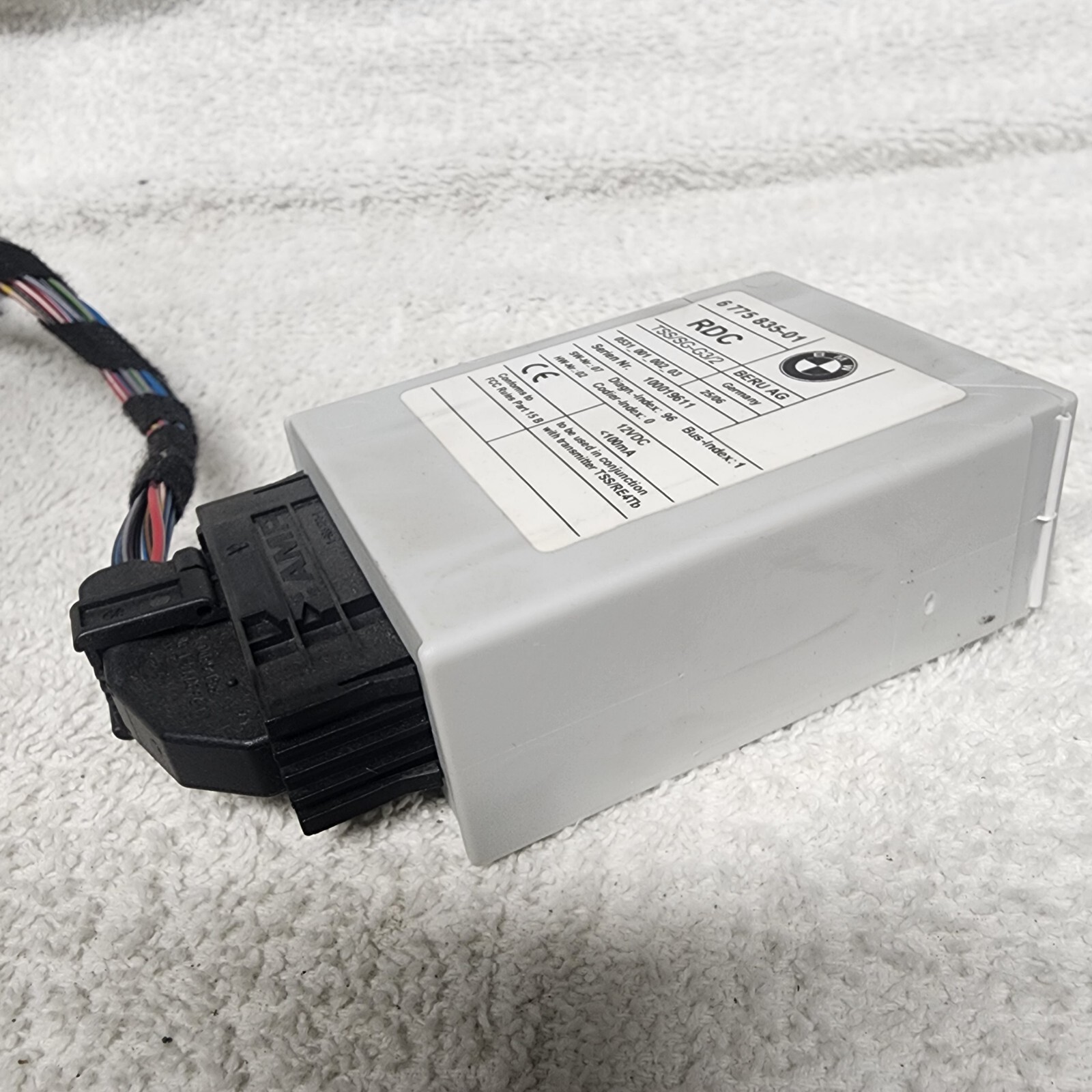 04 05 06 BMW E83 X3 Tire Pressure Monitoring System Sensor Module OEM ...