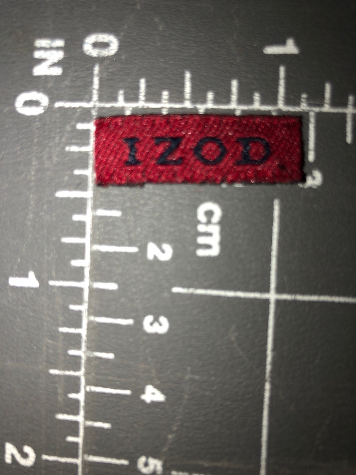 IZOD Patch Tag Red Blue Fashion Clothes Designer Apparel Preppy Style ...